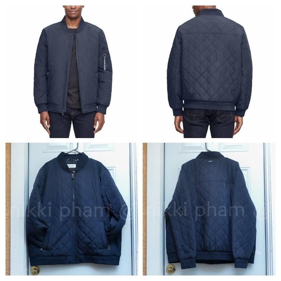 Calvin Klein | Jackets & Coats | Nwt Calvin Klein Mens Quilted Bomber Jacket In Navy | Poshmark